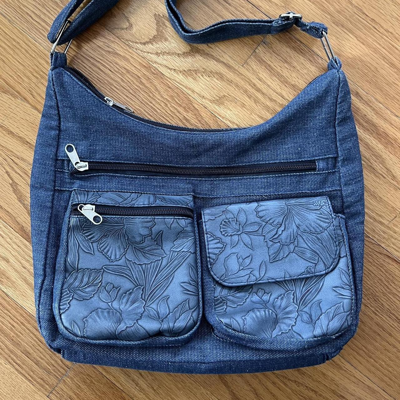 The cutest double sided denim bag! Adjustable strap,... - Depop