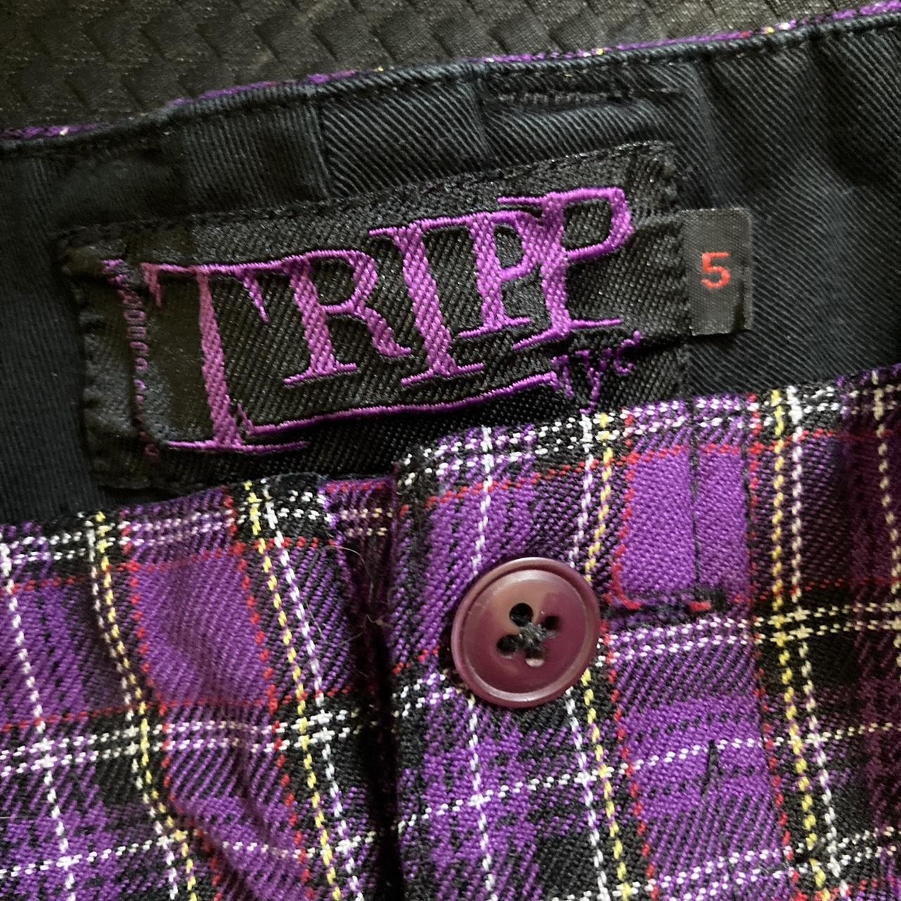 Vintage Tripp NYC purple plaid capris! These are the... - Depop