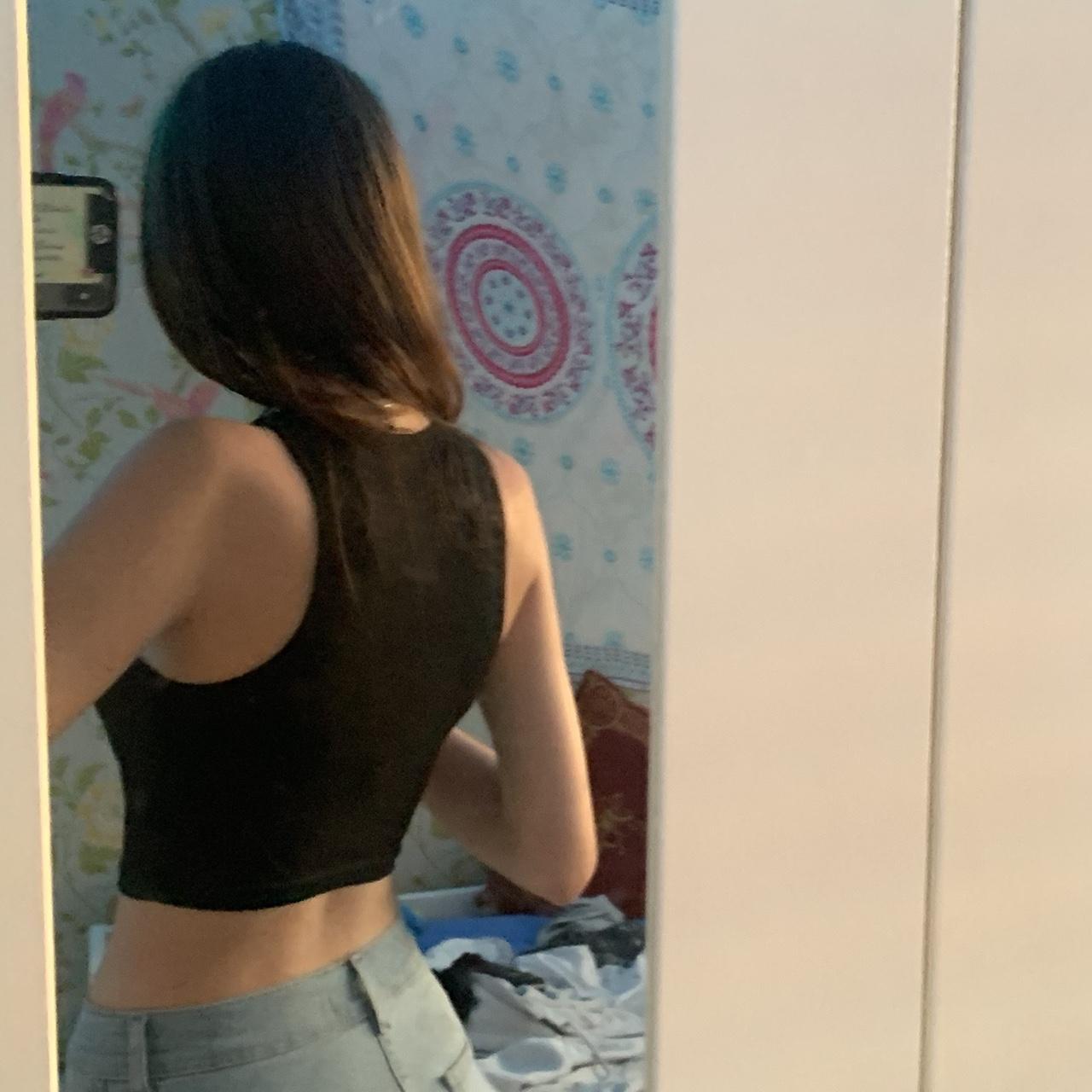 •Shein basic black crop top •UK size xs - Depop