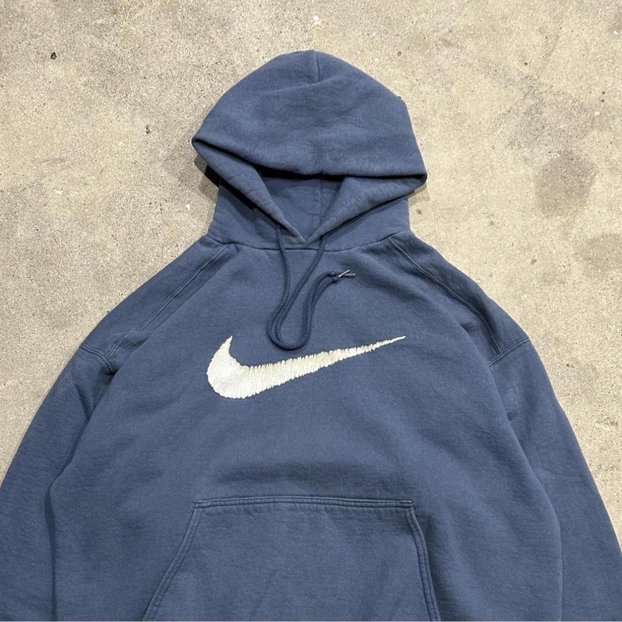 90s Nike Scribble logo hoodie Size large. Made in... - Depop