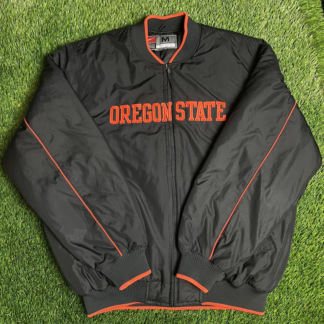 OSU Oregon State Beavers Nike Vintage Bomber Jacket... - Depop