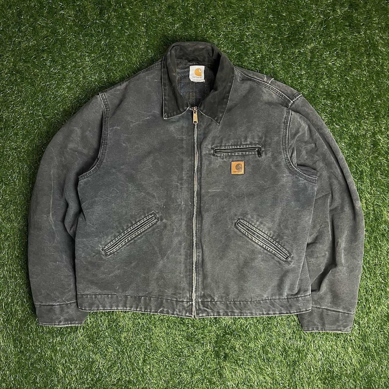 Vintage 90s Carhartt Detroit Jacket J97 Size... - Depop