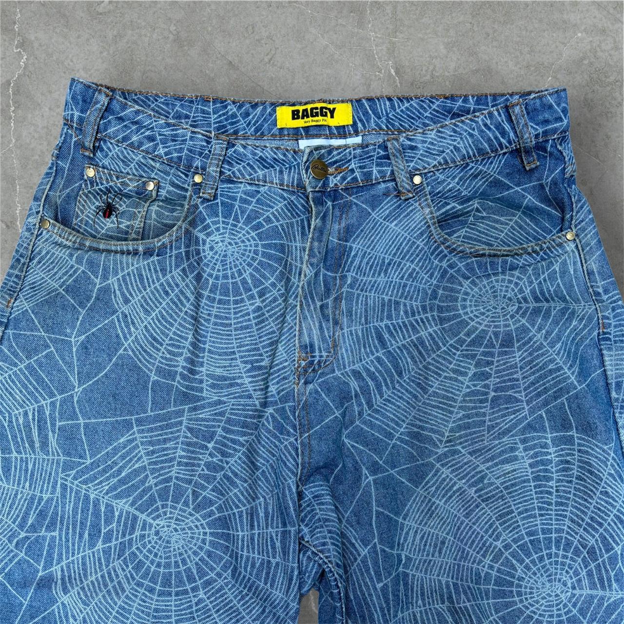 Butter Goods Spider Web denim baggy cut Baggy fit.... - Depop