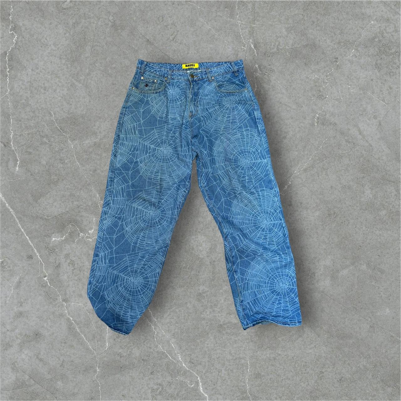 Butter Goods Spider Web denim baggy cut Baggy fit.... - Depop