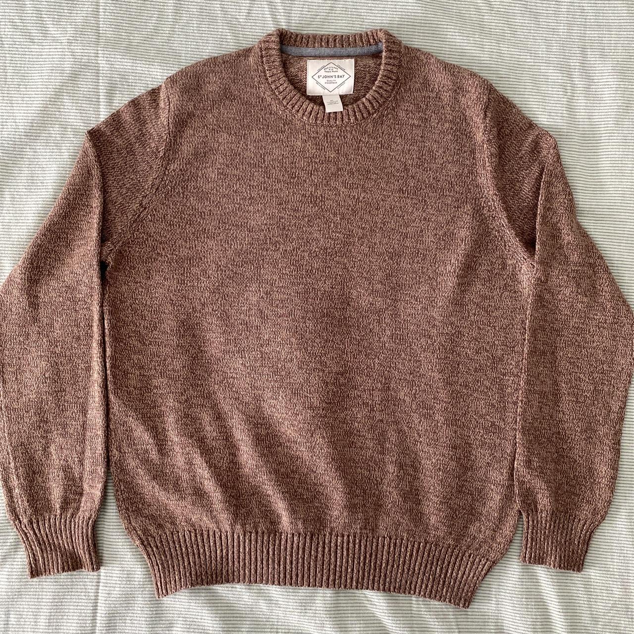 Vintage St. John’s Bay Earthtone Crewneck Knit Sweater - Depop