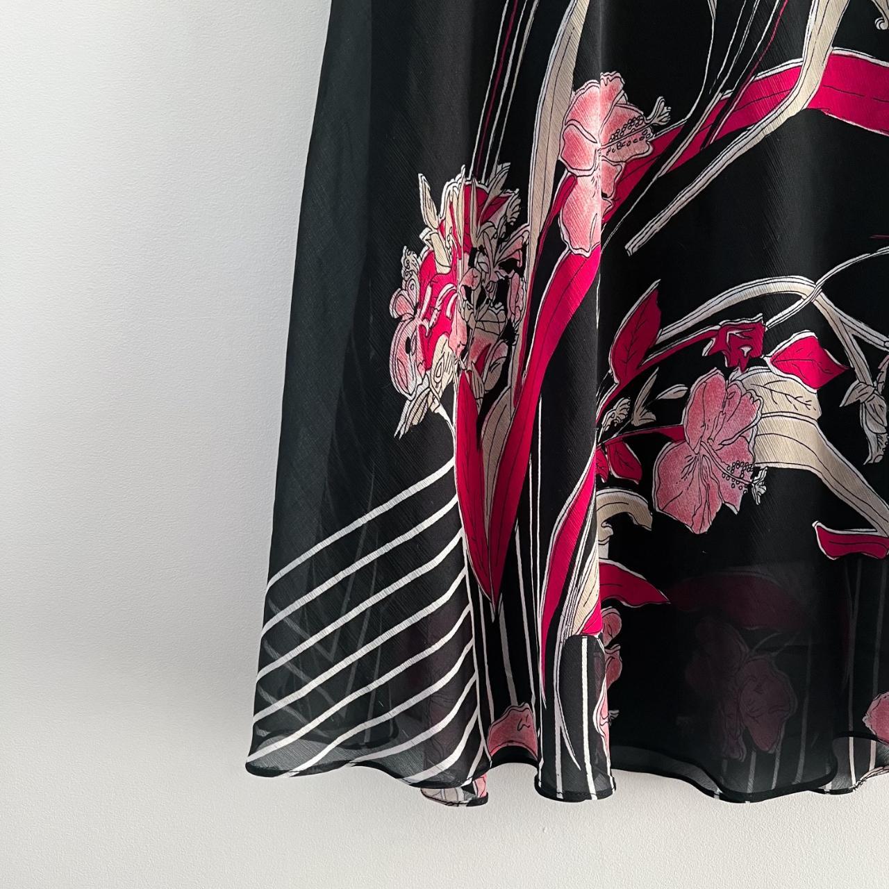 90's Eccentric Floral Maxi Skirt Brand - Mixit... - Depop