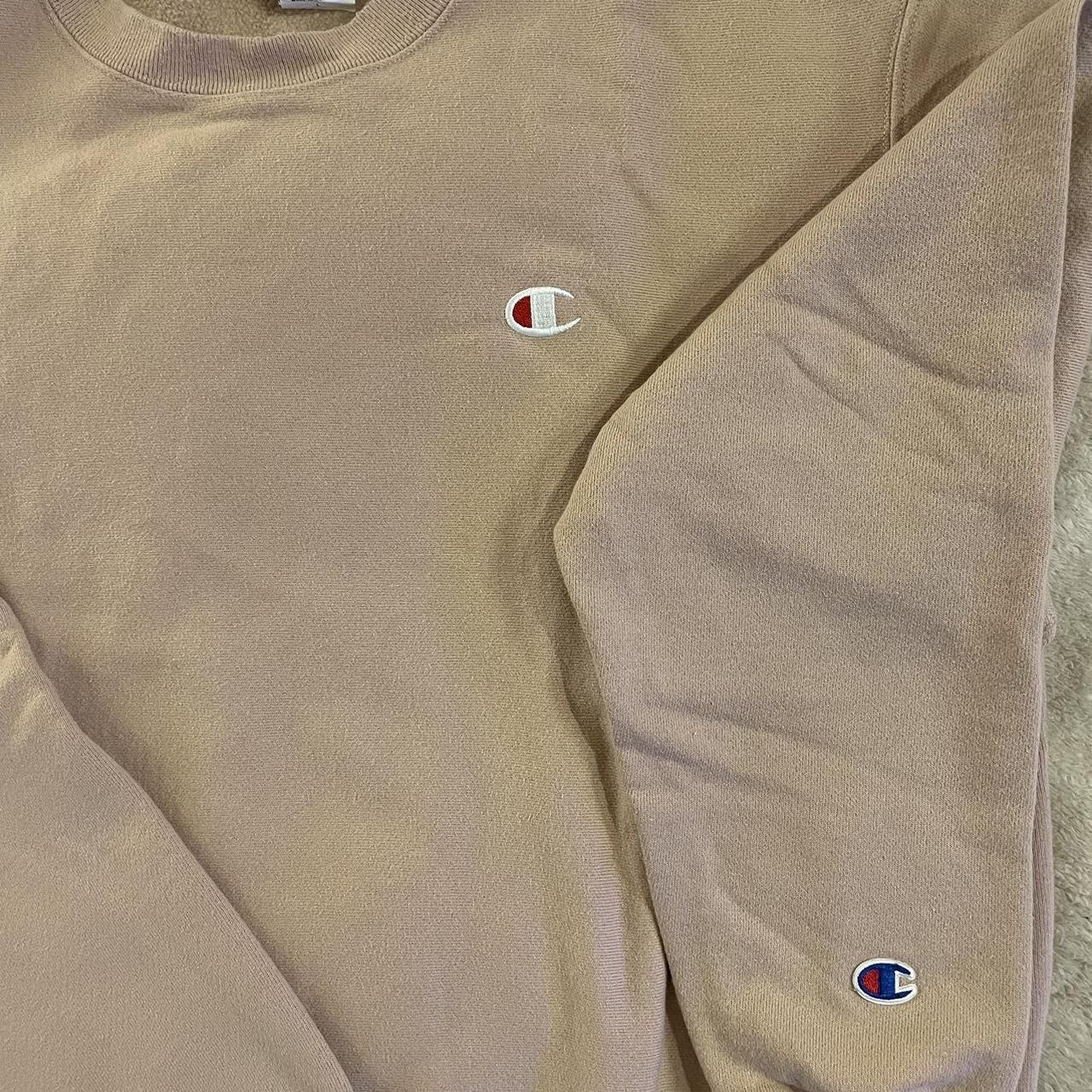 Champion Men's Tan Jumper | Depop