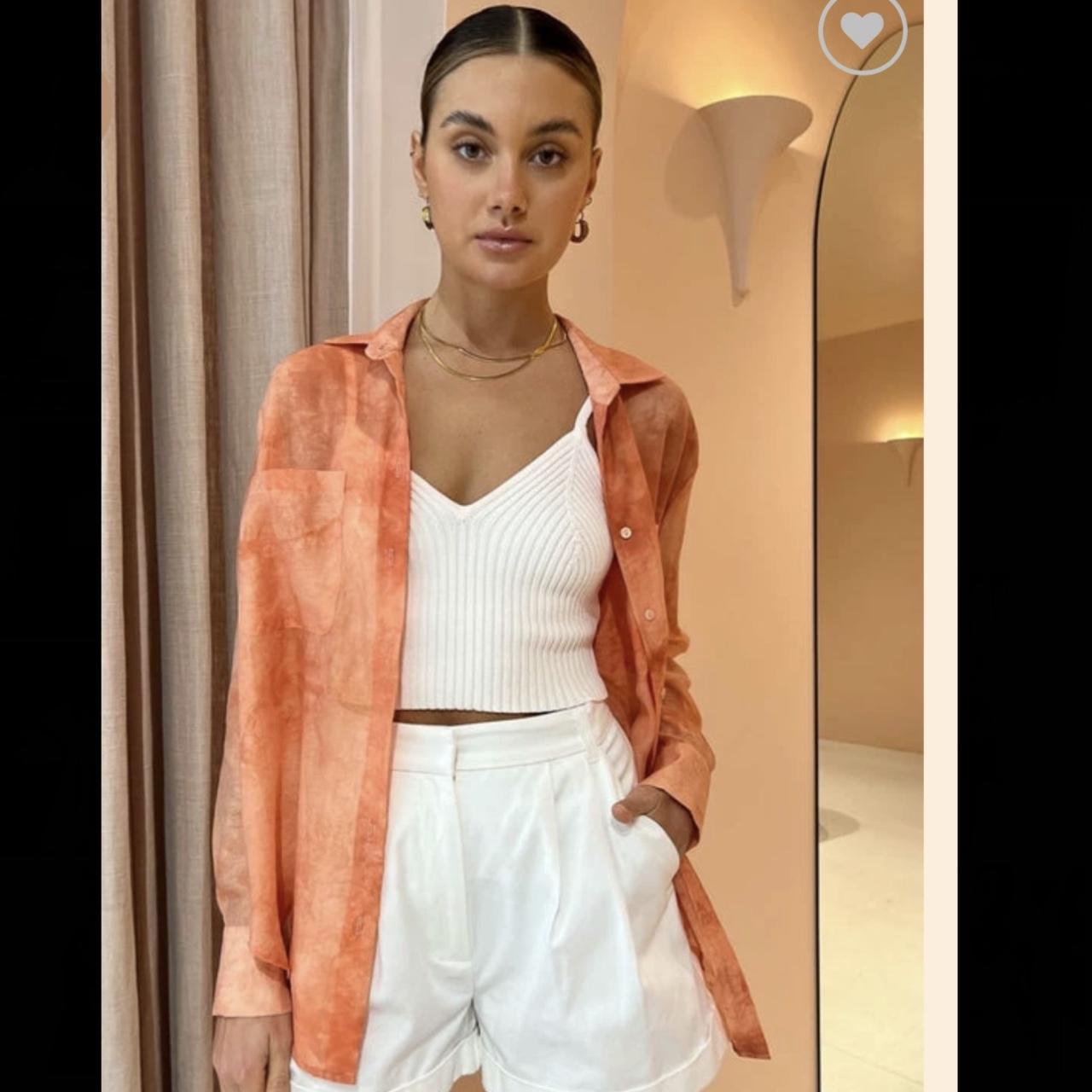 Viktoria & Woods Parish peach shirt Purchased for... - Depop