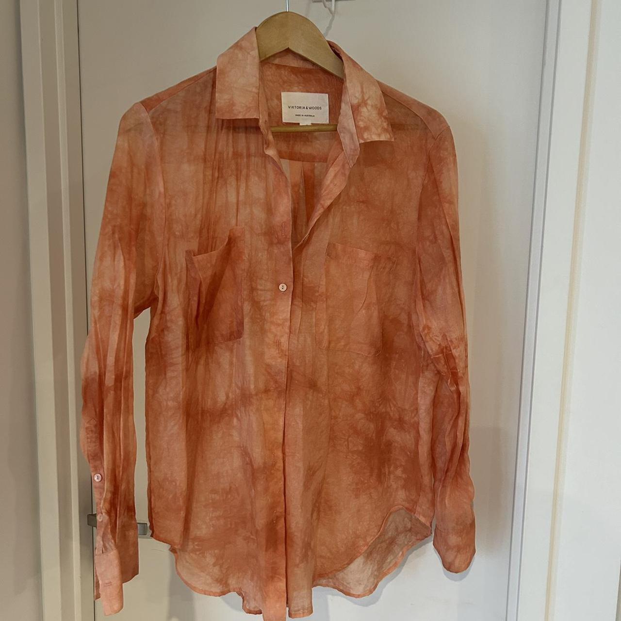 Viktoria & Woods Parish peach shirt Purchased for... - Depop