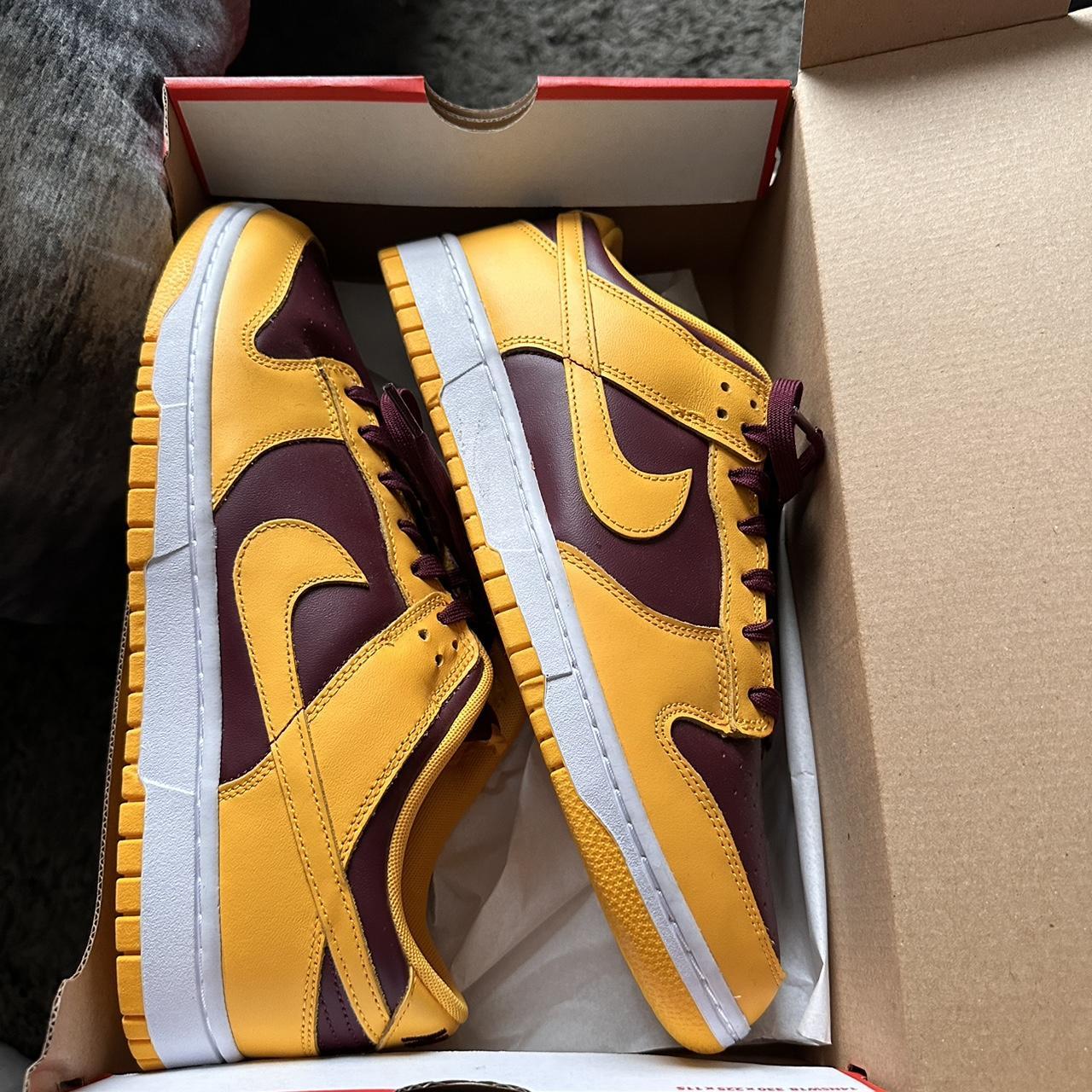 Nike dunk low retro, universal gold, brand new size... - Depop
