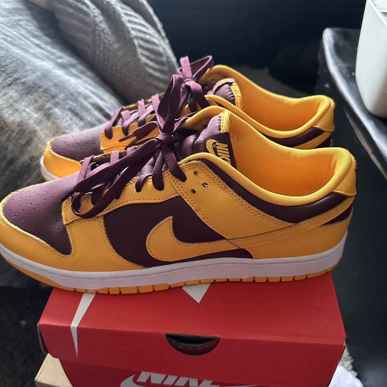Nike dunk low retro, universal gold, brand new size... - Depop