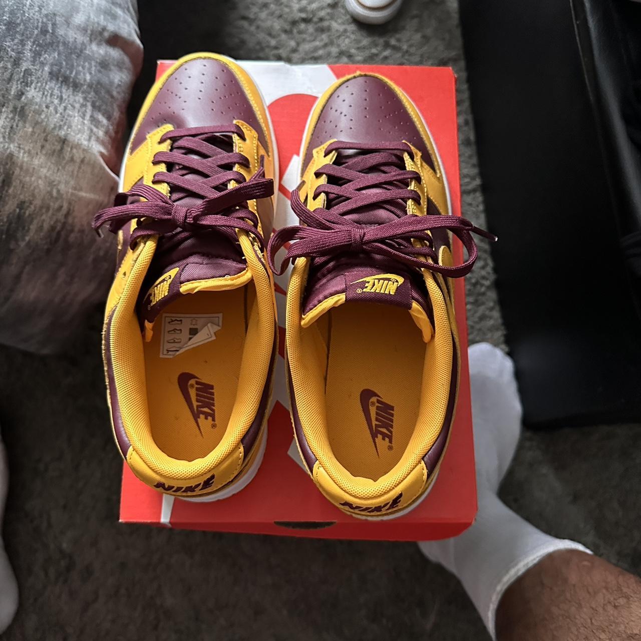 Nike dunk low retro, universal gold, brand new size... - Depop
