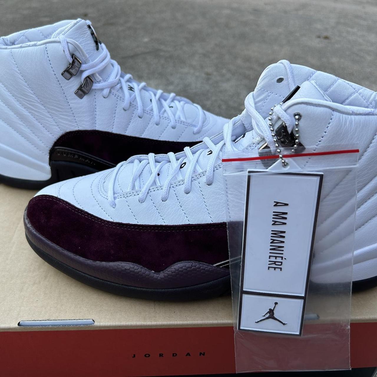 Air Jordan 12 A Ma Maniére White in a new deadstock... - Depop