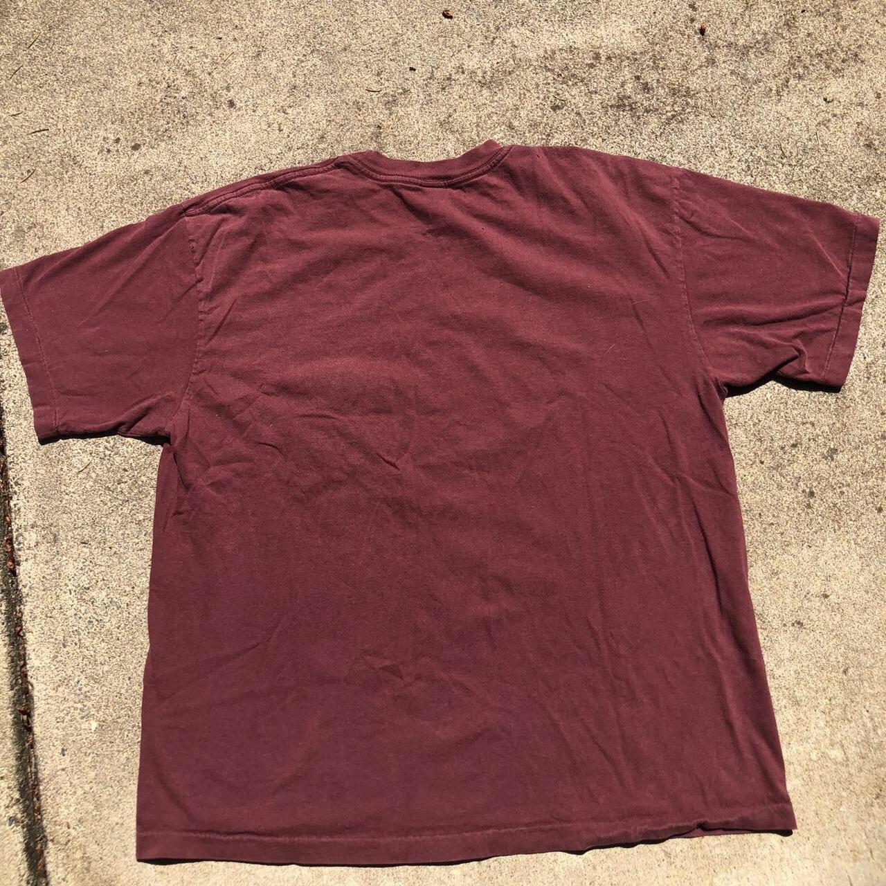 vintage faded maroon GAP single stitch blank pocket... - Depop