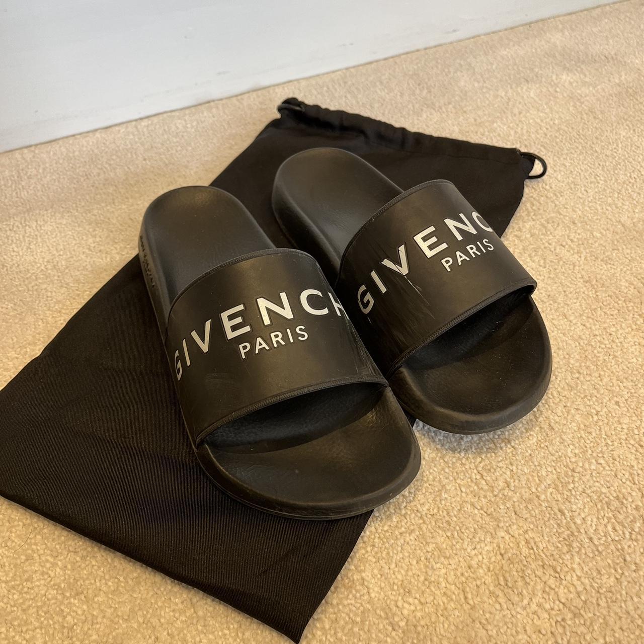 Givenchy Women's Black Slides | Depop