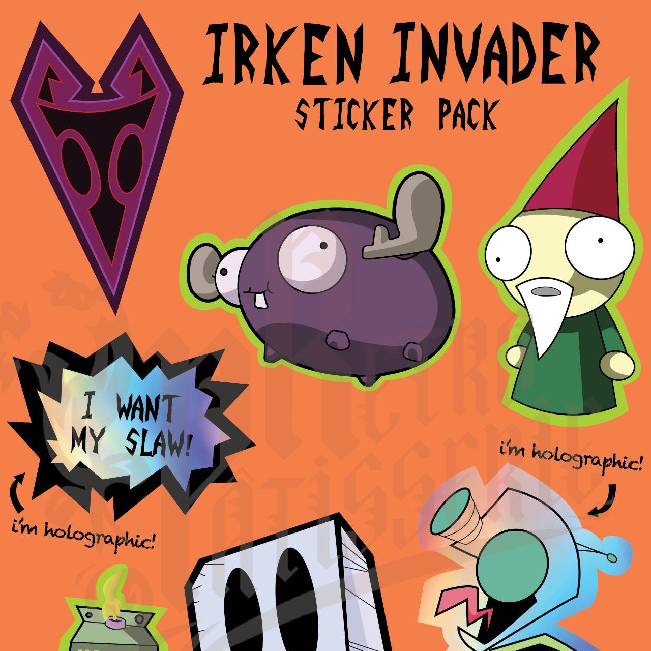 Irken Invader Sticker Pack These quality stickers... - Depop
