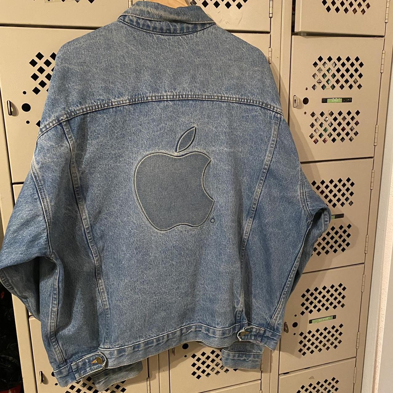 Apple Men's Blue Jacket | Depop