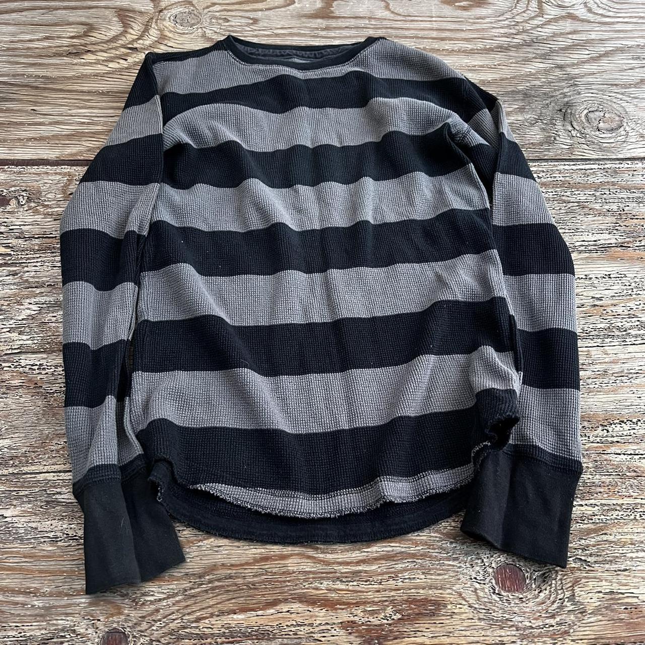 Cyber Grunge Y2K Thermal Shirt Pre Owned... - Depop