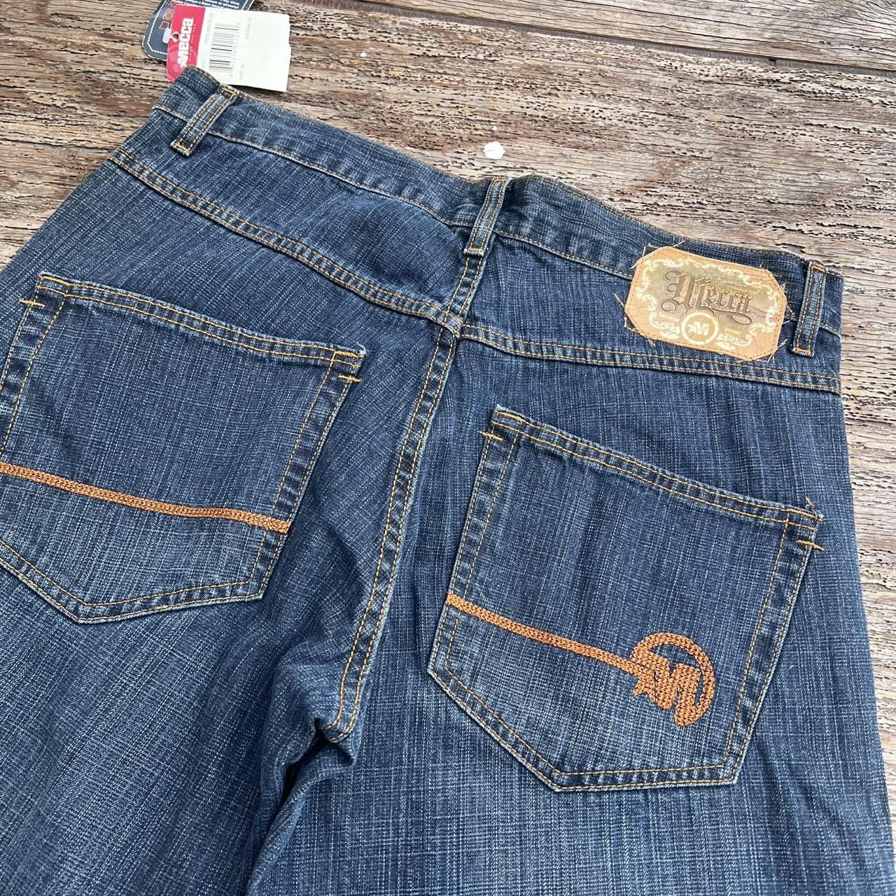 Y2k Mecca Embroidered Straight Fit Denim Pants No... | Depop