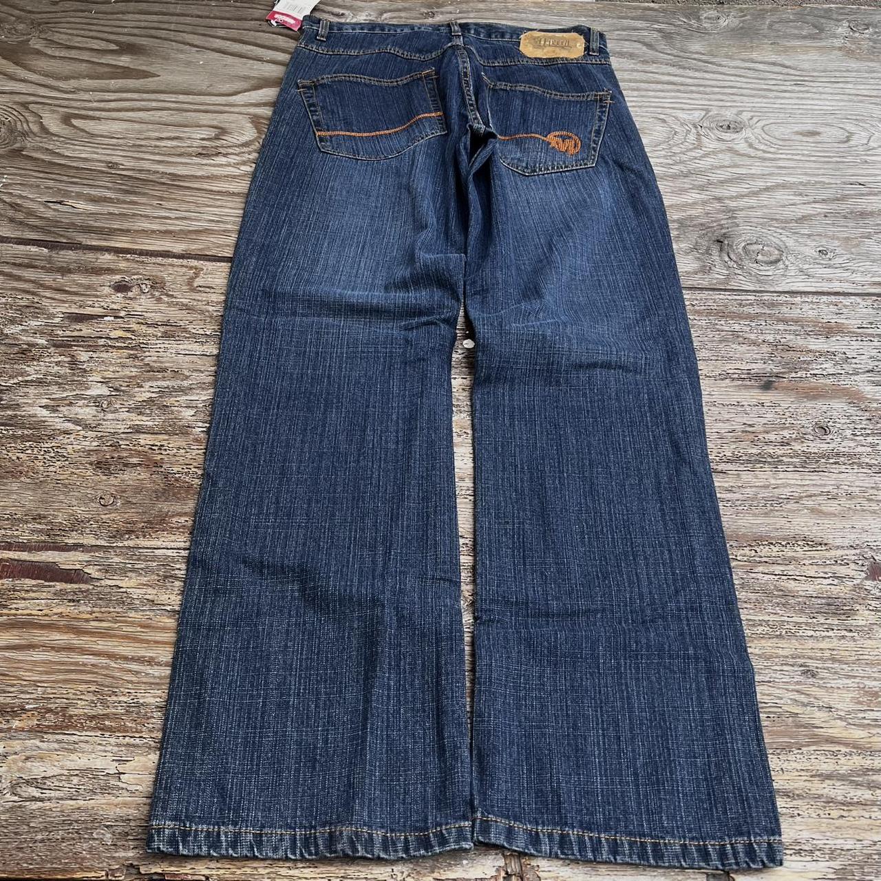 Y2k Mecca Embroidered Straight Fit Denim Pants No... | Depop