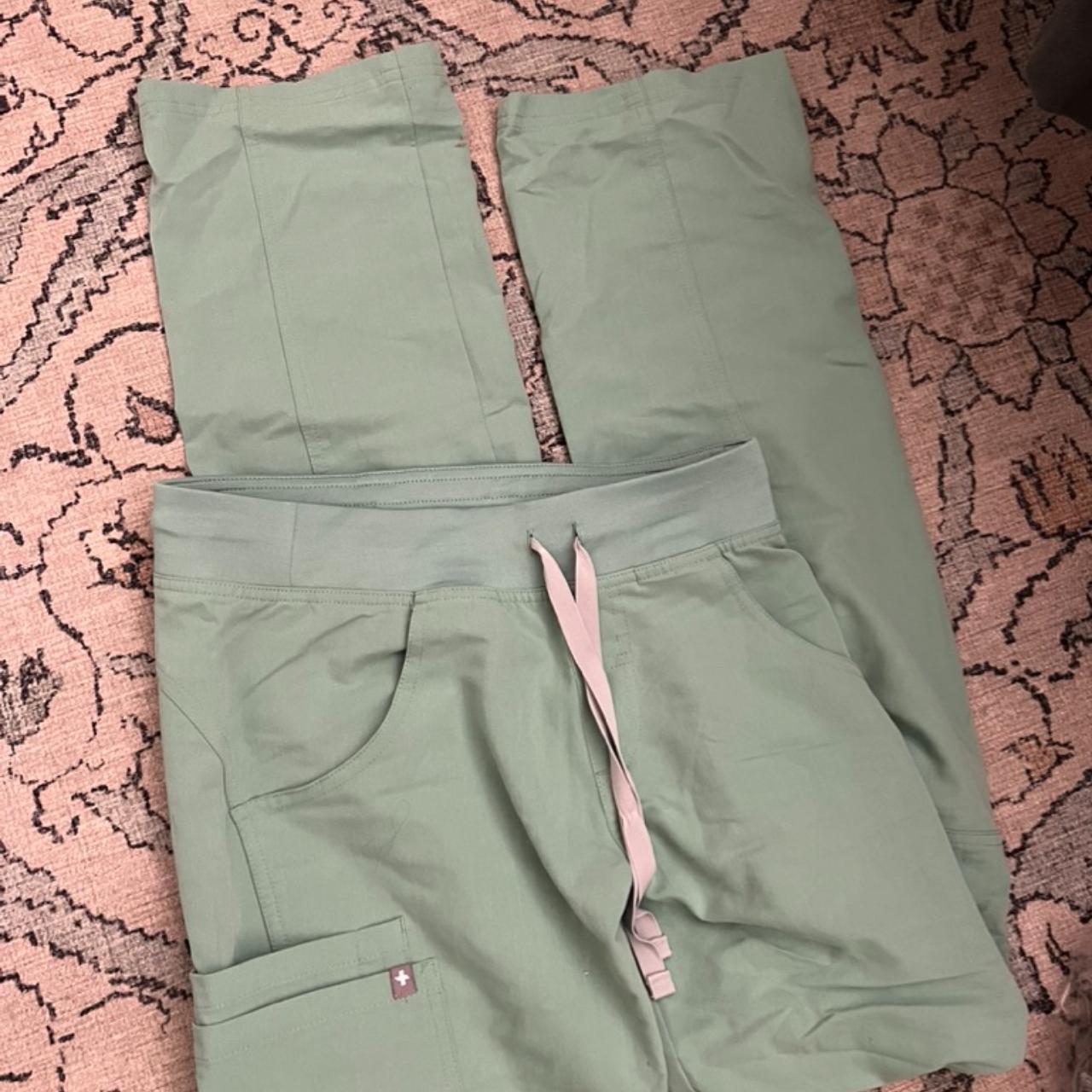 Figs Color: jade (95% positive) Kade cargo scrub... - Depop
