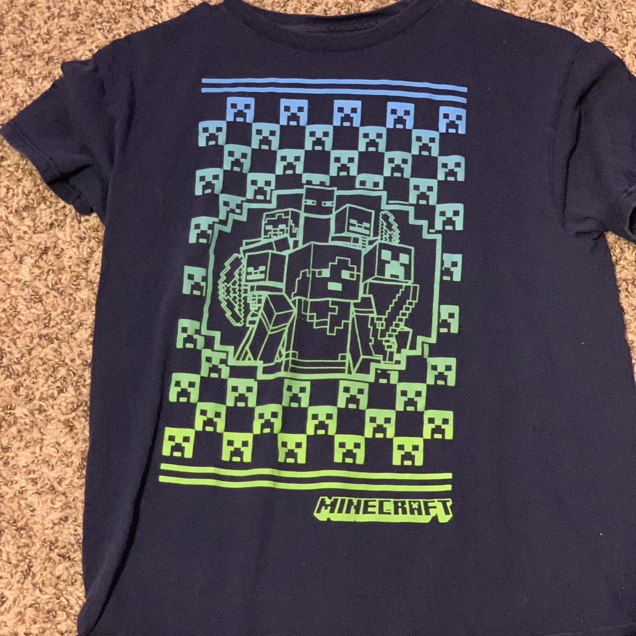 Y2k kids Minecraft shirt Size 14-16 Tags Y2k scene... - Depop
