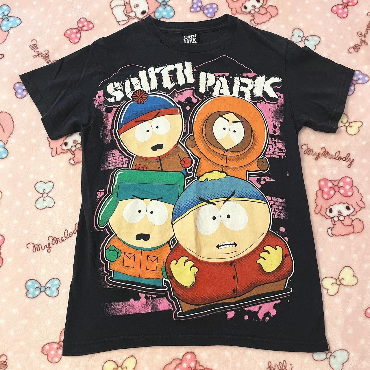 south park group t-shirt! features the main four and... - Depop