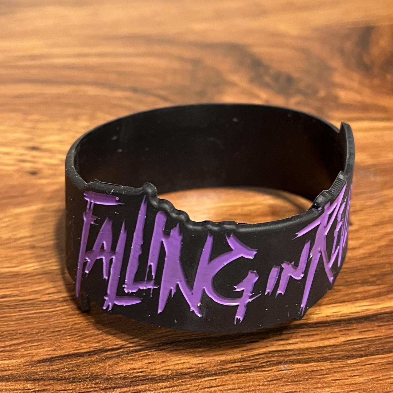 Falling in Reverse Rubber Bracelet #fallinginreverse... - Depop