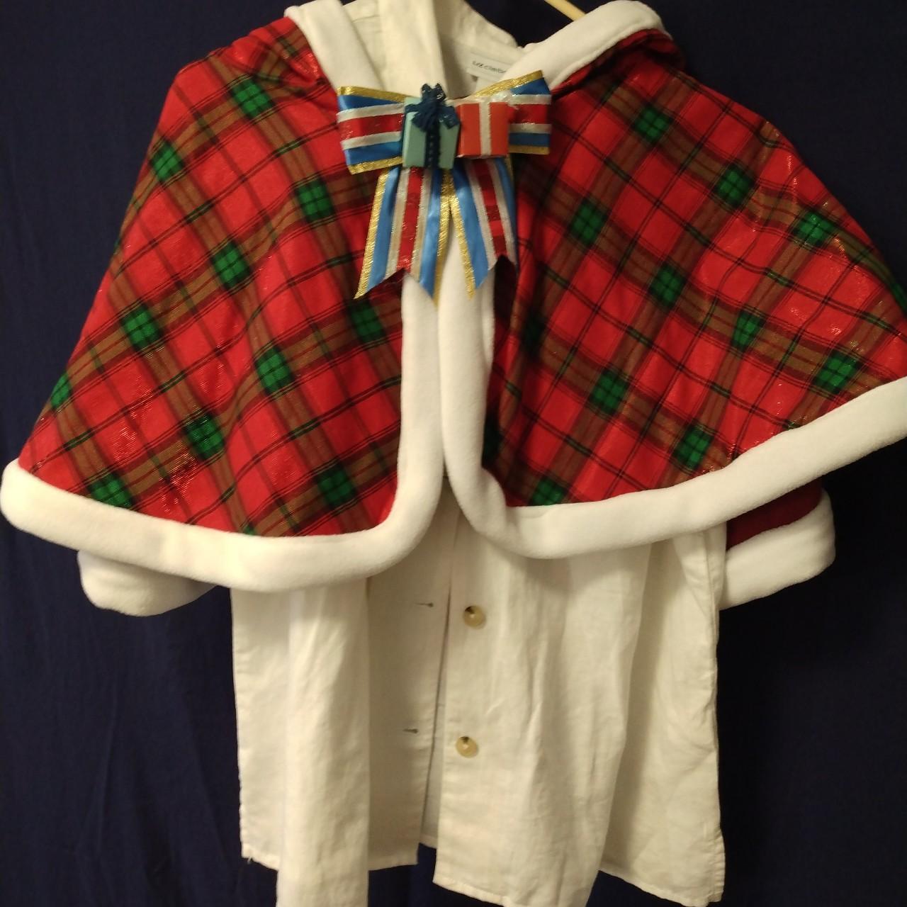 Womens Red And Green Fancy Dress Depop