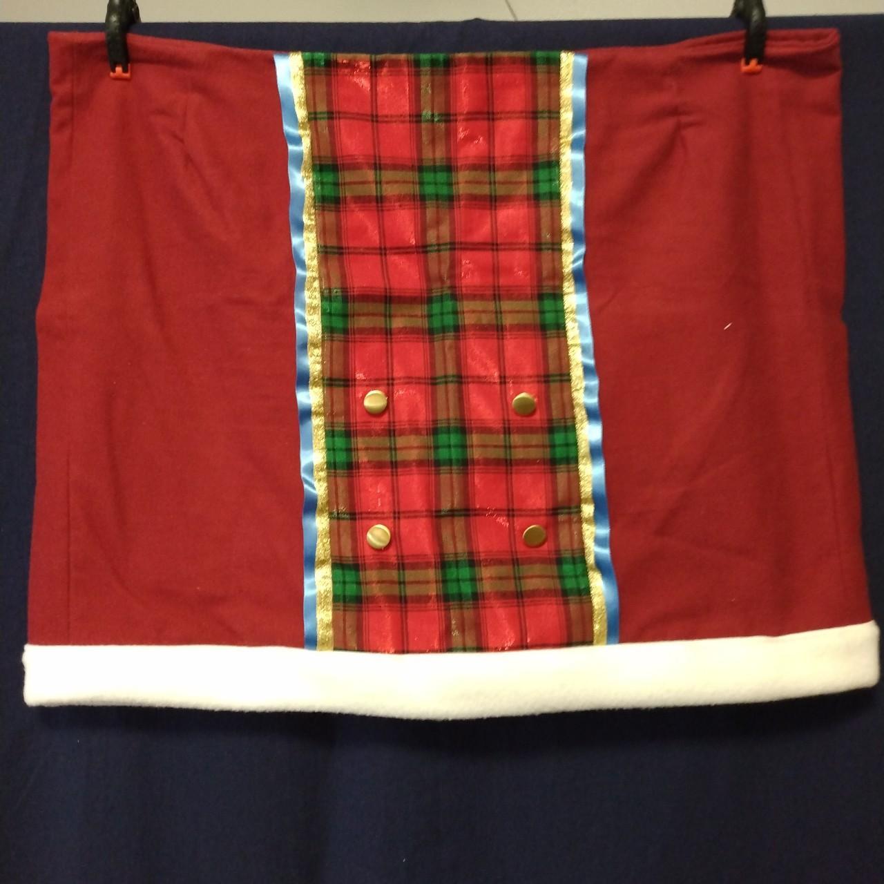 Womens Red And Green Fancy Dress Depop