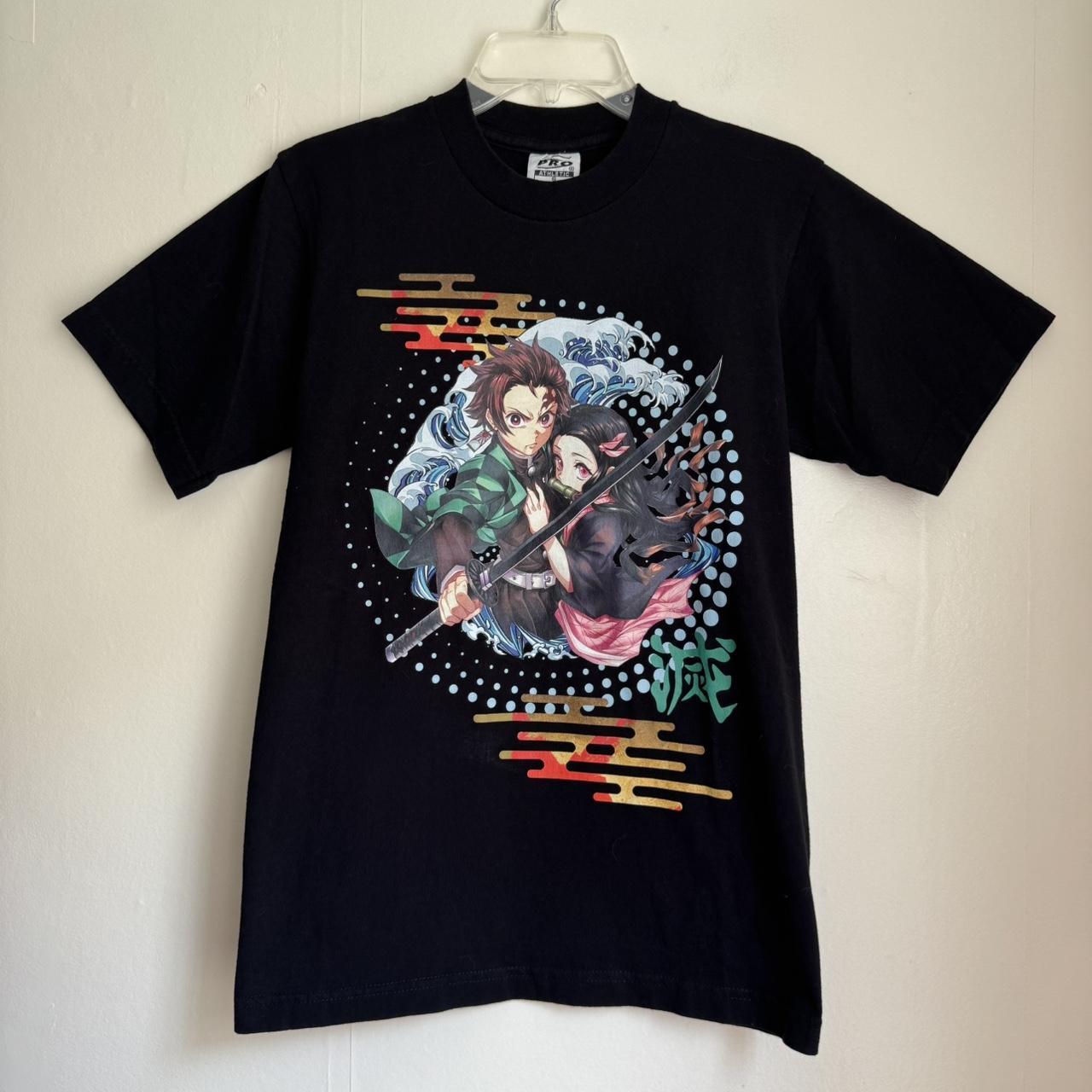 Y2K Demon Slayer anime graphic t shirt New graphic... | Depop