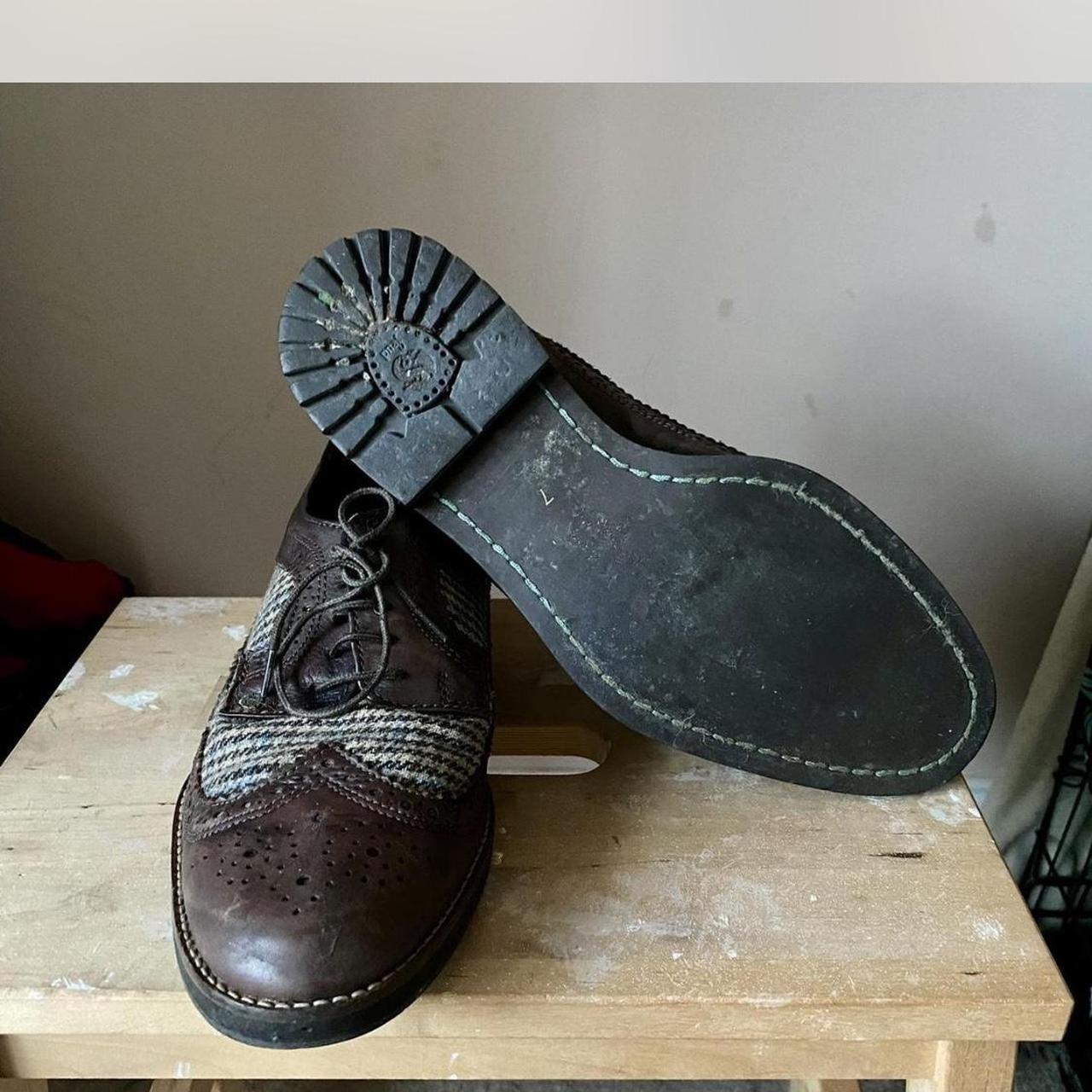 Feud Britannia round toe Dark Brown Brogues. Lace Up... - Depop