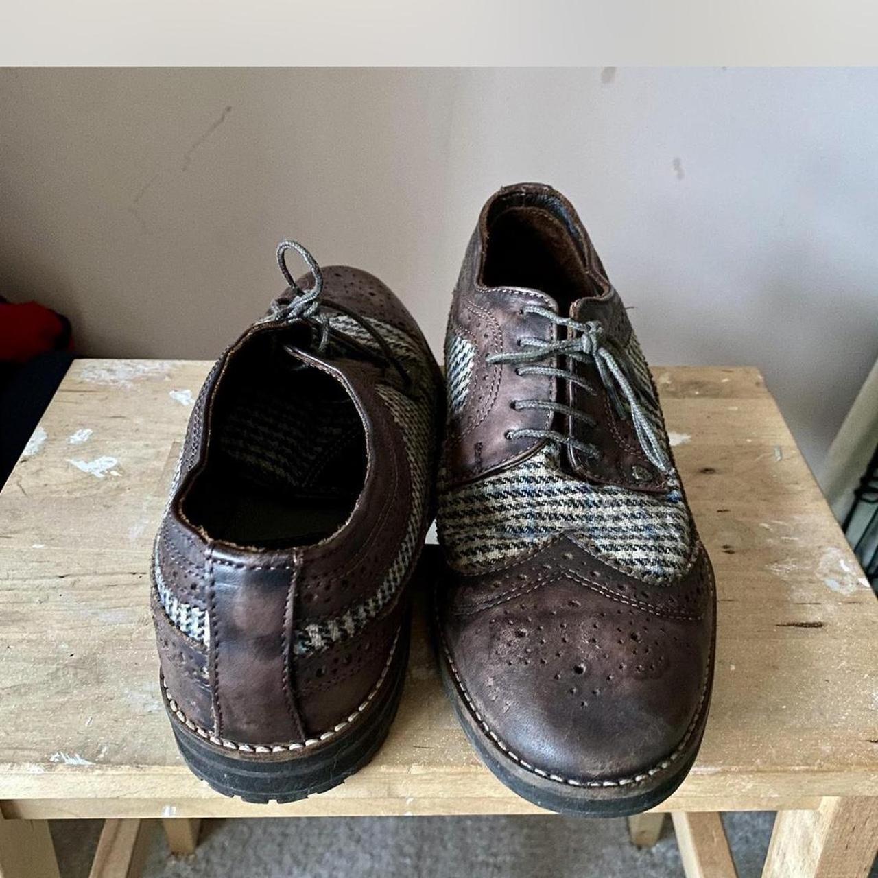 Feud Britannia round toe Dark Brown Brogues. Lace Up... - Depop