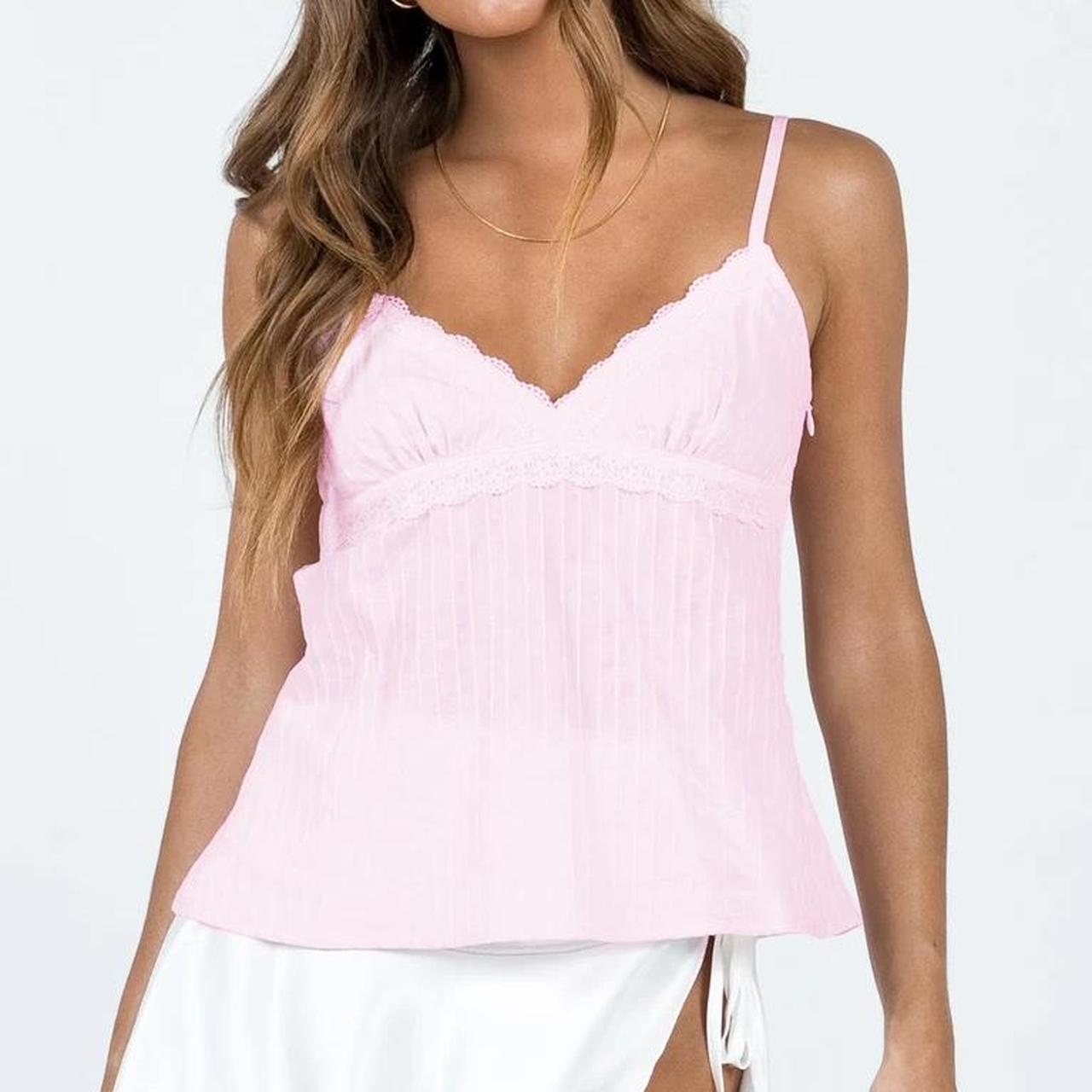 Pink princess Polly tank Worn a few times but still... | Depop