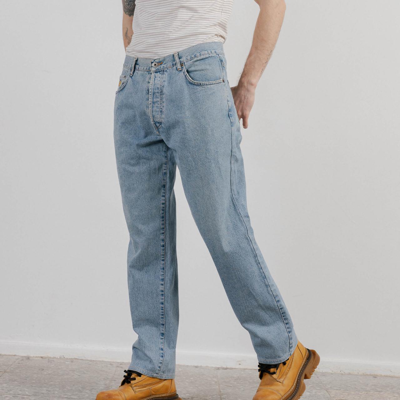 Vintage 90s Energie Relaxed Washed Blue Jeans Men... - Depop