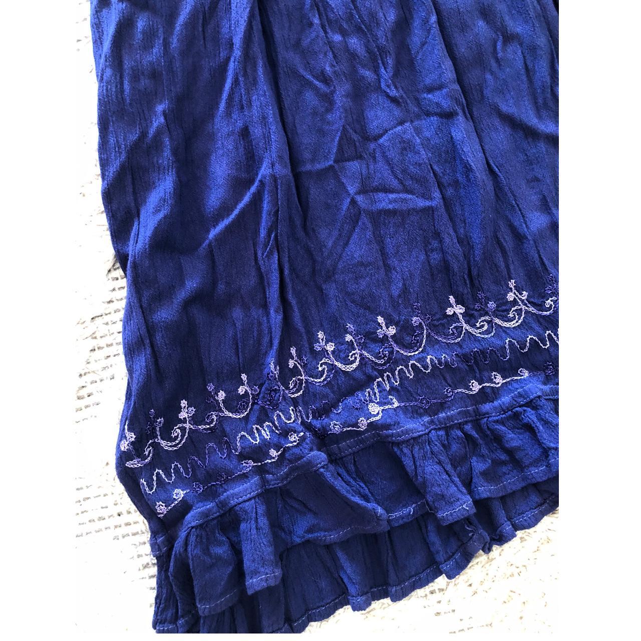 Indie Embroidered Rayon Dress | Long Sleeve Boho... | Depop