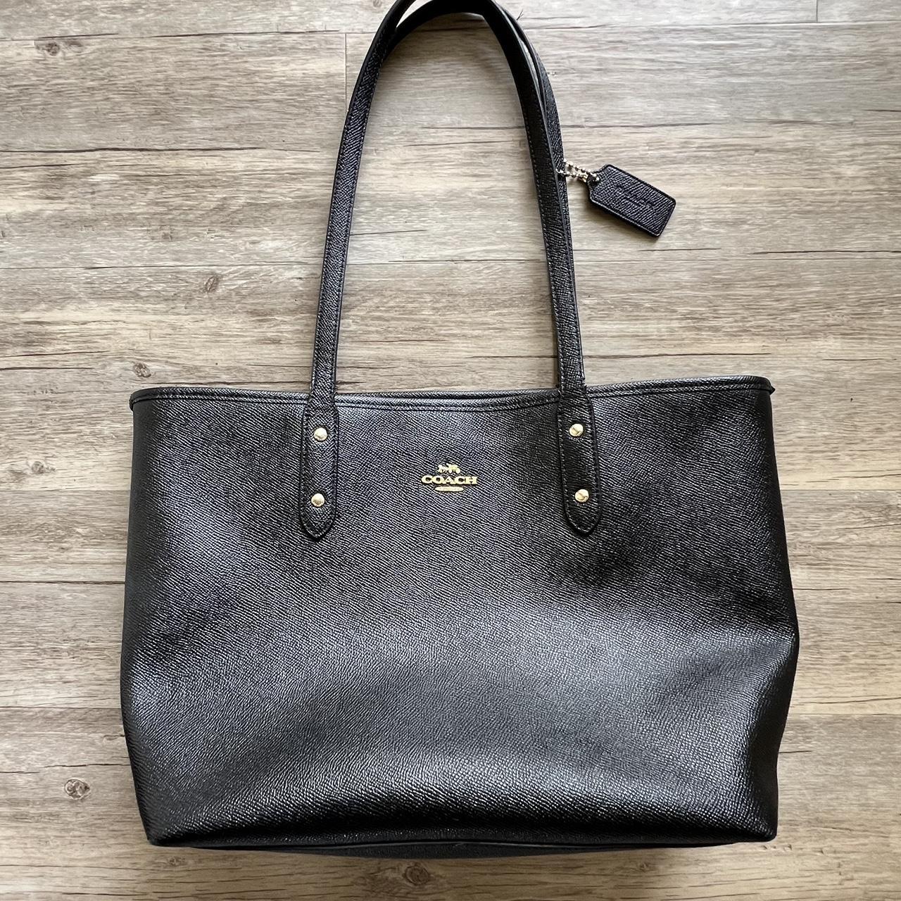 Coach Tote Bag Black Coach Tote All zippers work... - Depop