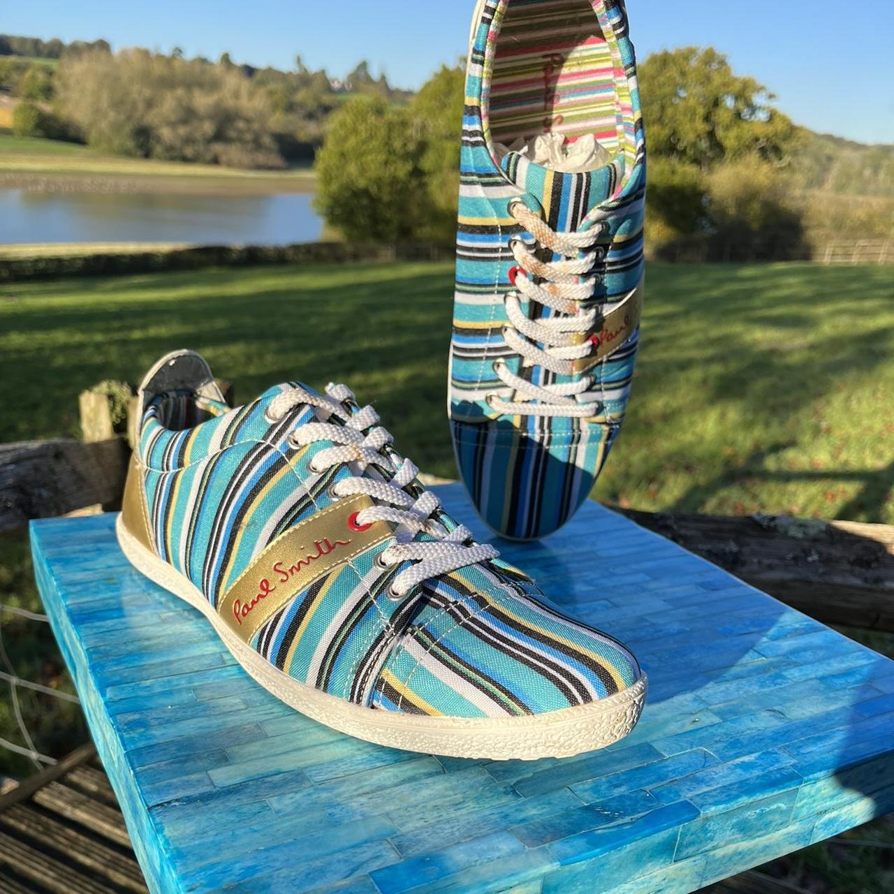 Paul smith shoes Striped colour Good condition -... - Depop