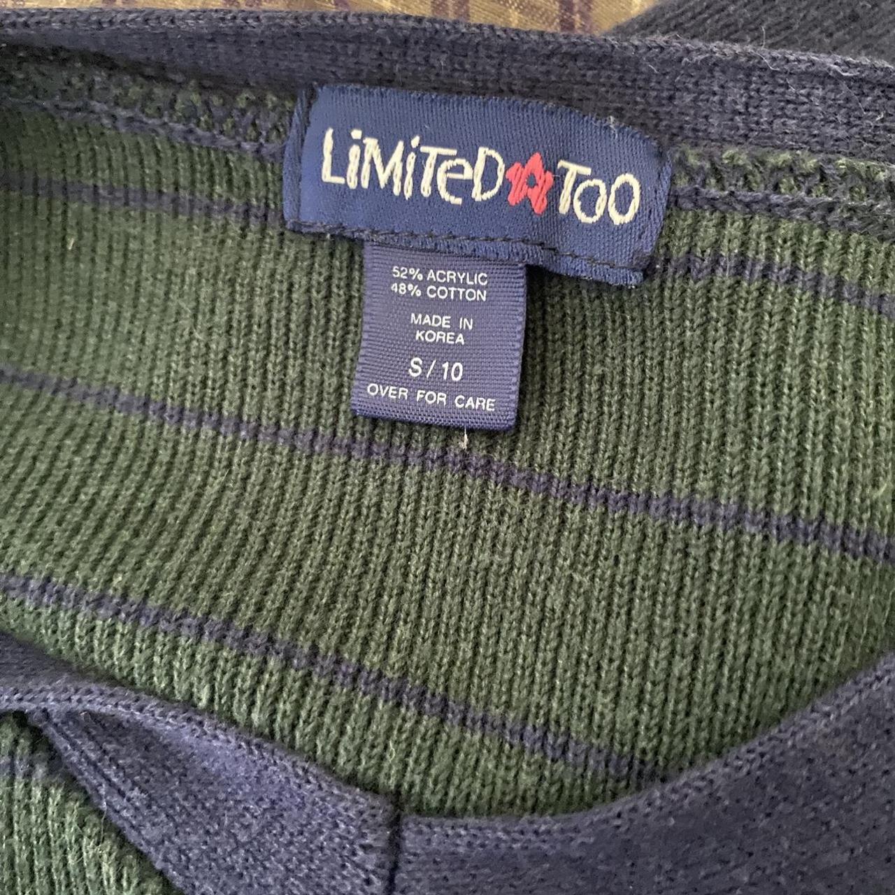 Limited too striped thin sweater Midi sleeves Will... - Depop