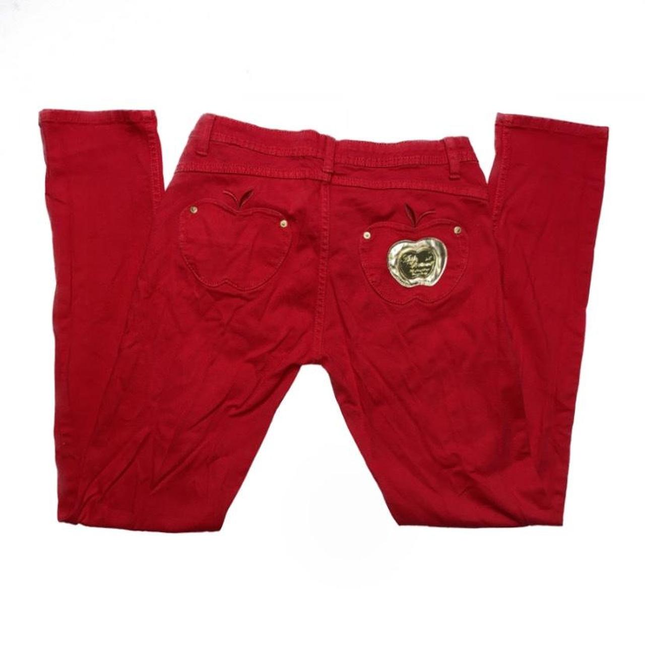 Apple Bottom Jeans Bright Red And With Spandex Depop