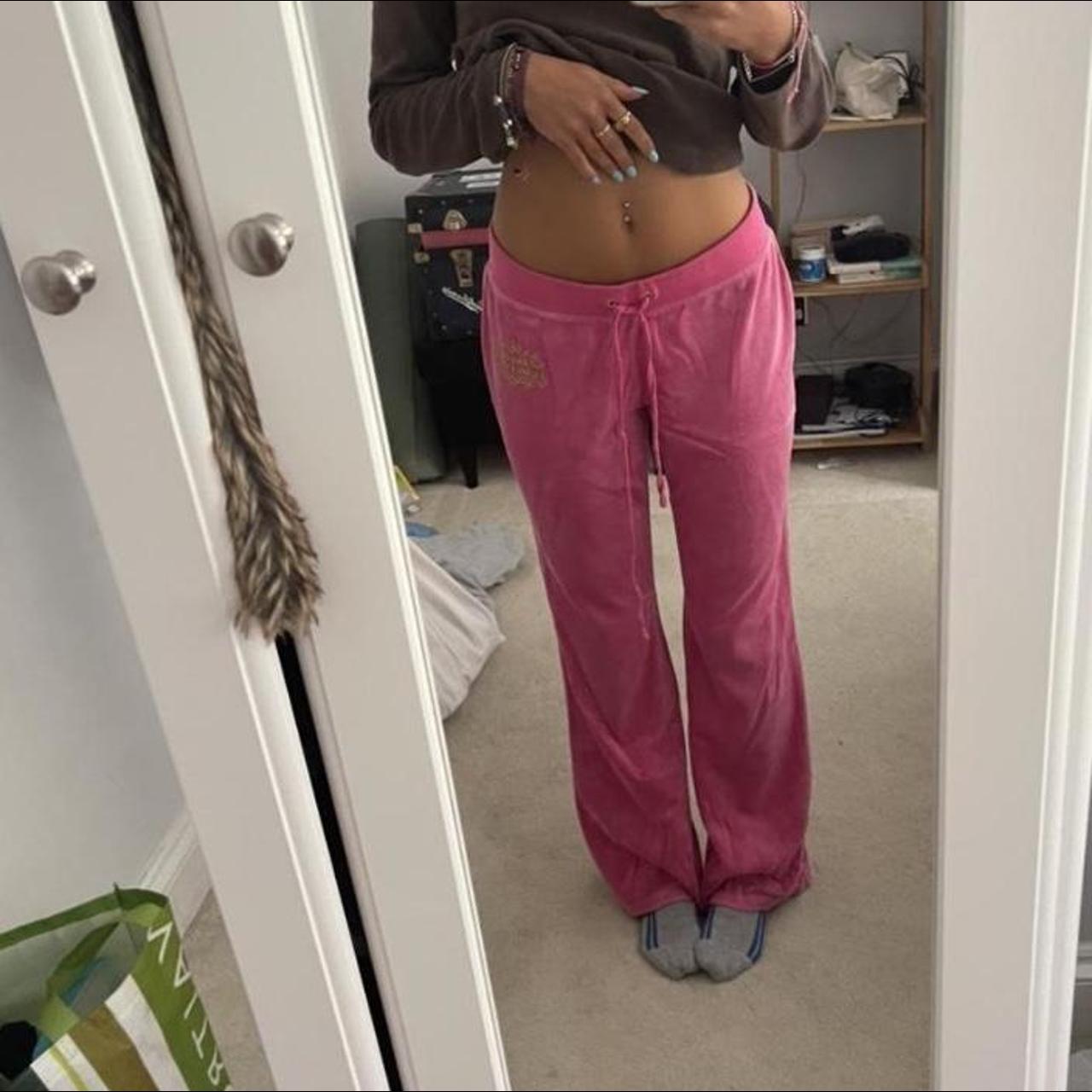 Pink juicy couture trackies!! Good condition Size... - Depop