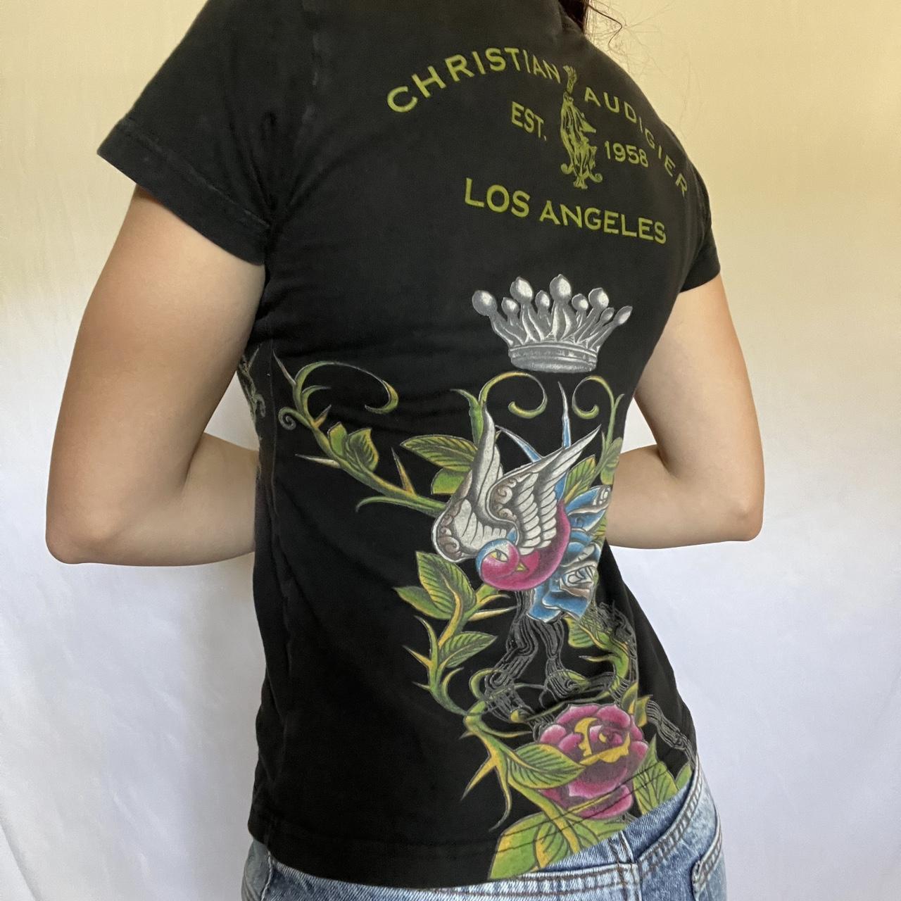 Vintage Ed Hardy Baby Tee Size: small... - Depop