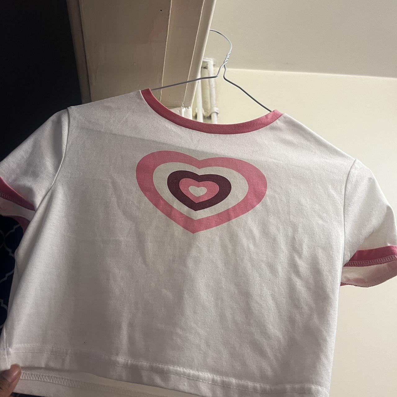 Heart cropped top - Depop