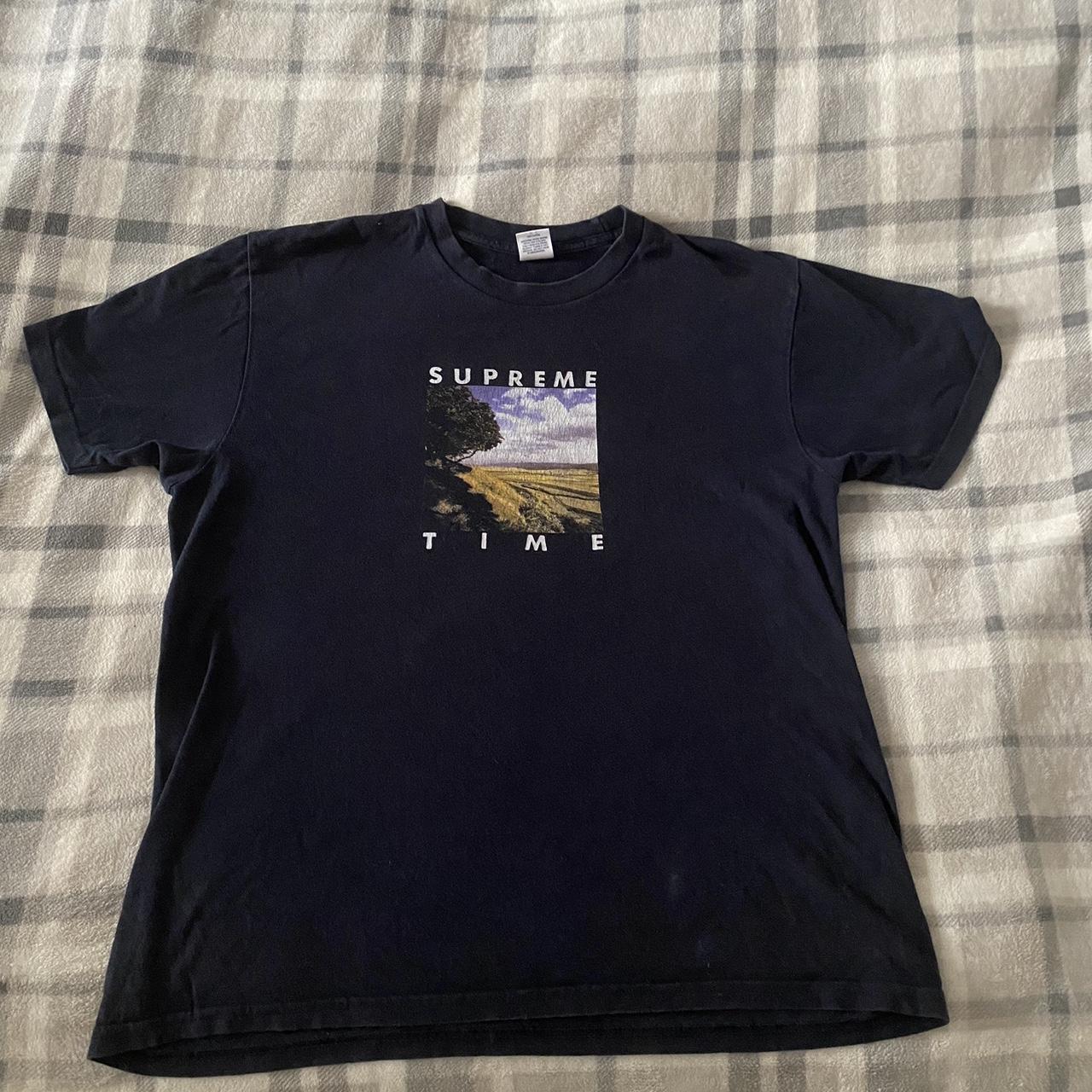 Supreme Time Supreme Tee Size Large Very good... - Depop