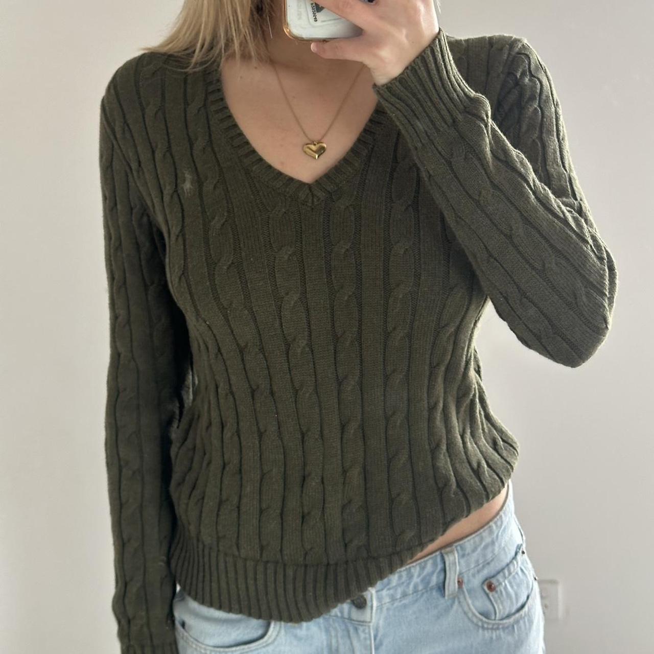 Polo Ralph Lauren olive green jumper Size small... - Depop
