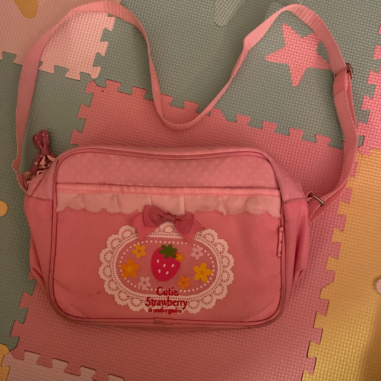 Pink mother garden side bag condition as shown from... - Depop