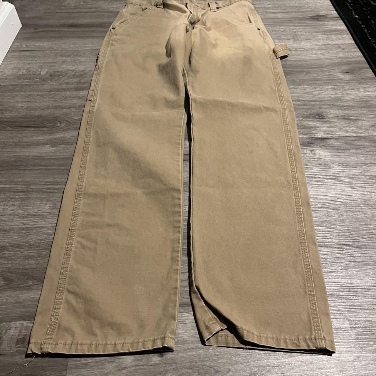vintage wrangler carpenter cargos 32 x 34 #alt... - Depop