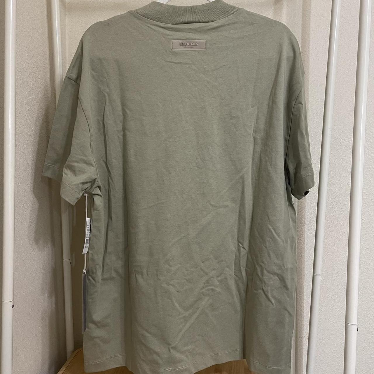 light green essentials fear of god t shirt -brand... - Depop