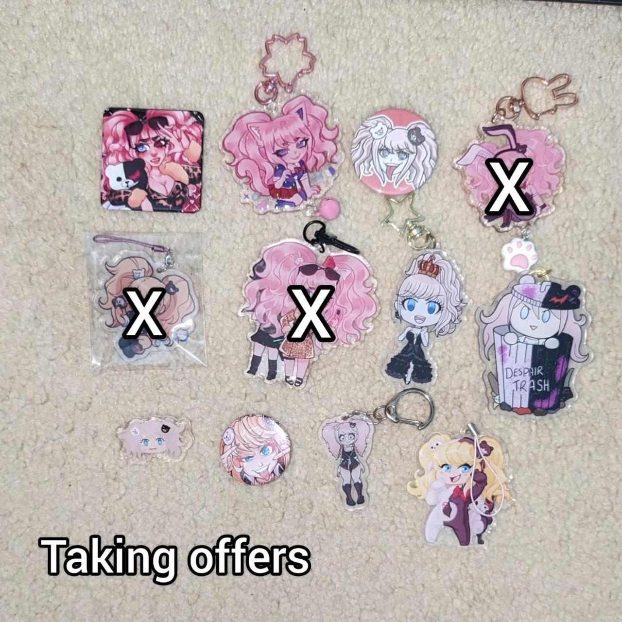 Junko Enoshima Fanmade Merch Bundle from Danganronpa... - Depop
