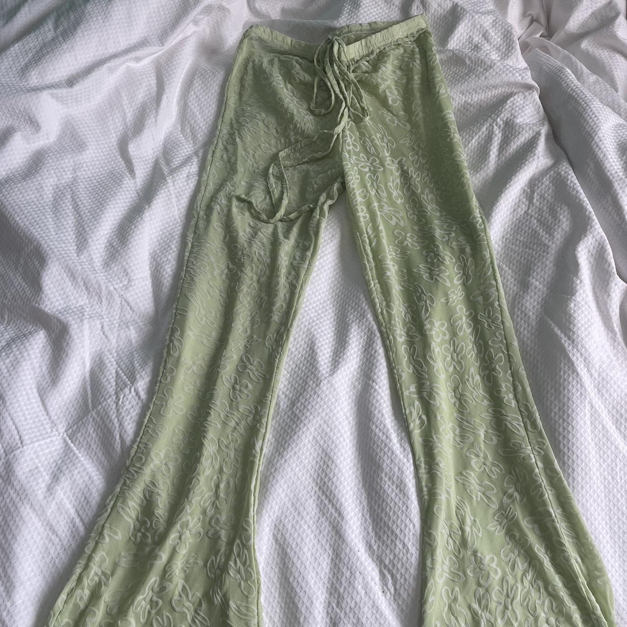 HOT AS green festival flare pants 🌱 Lil bit cheeky... - Depop